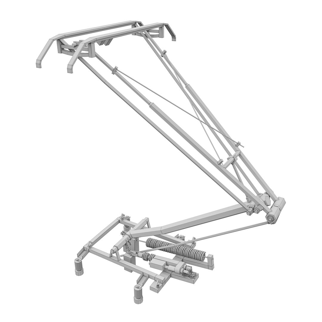 3D pantograph contact - TurboSquid 1623614