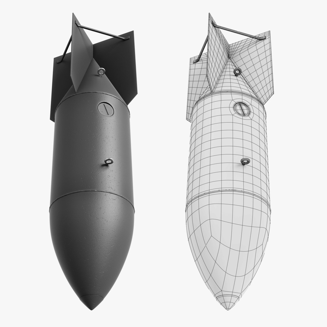 3D aircraft bomb - TurboSquid 1624020