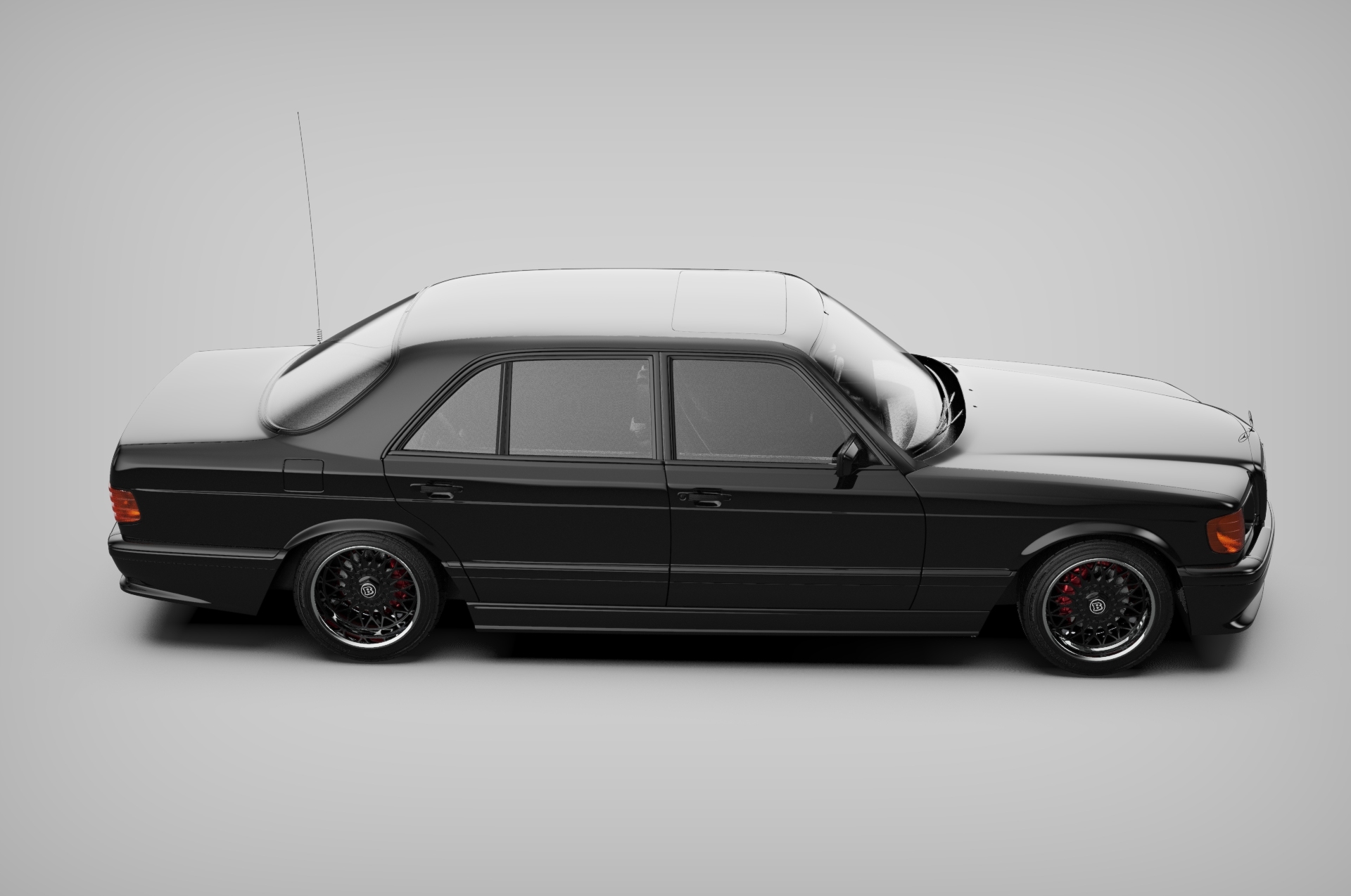 3D brabus mercedes-benz w126 - TurboSquid 1623780