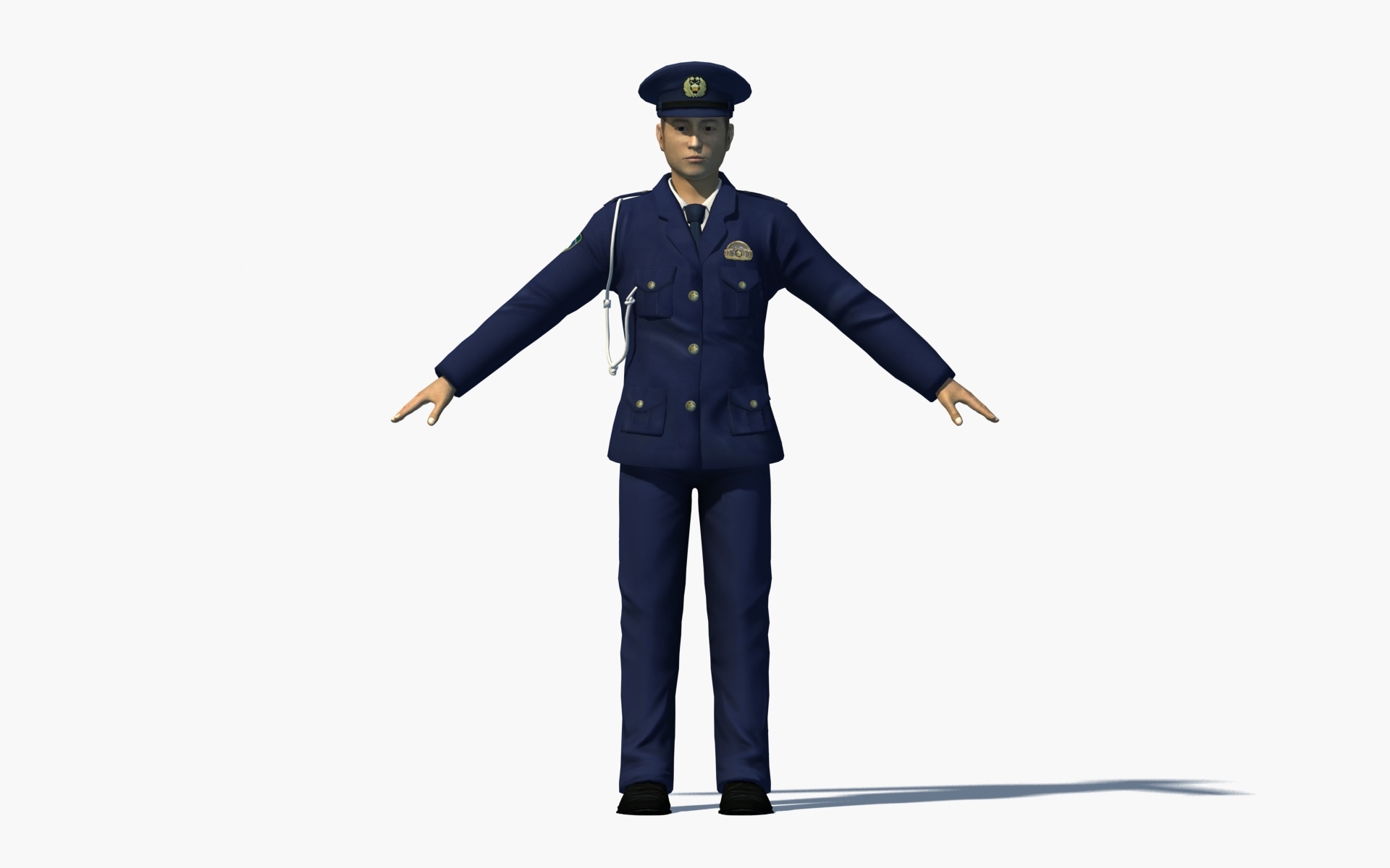 Modello 3D Polizia giapponese 0001 - TurboSquid 1623847