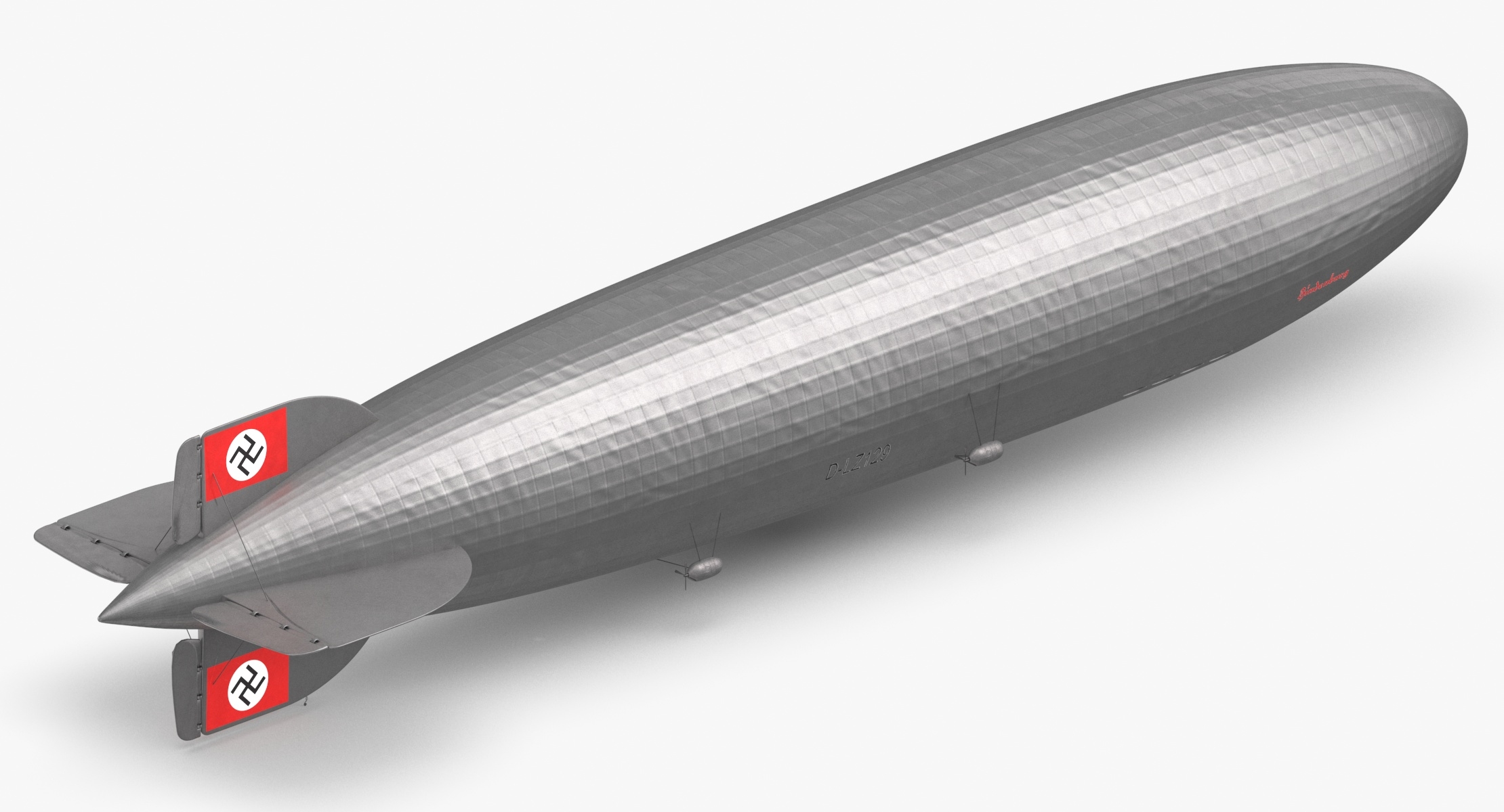 Hindenburg blimp 3D model - TurboSquid 1624087