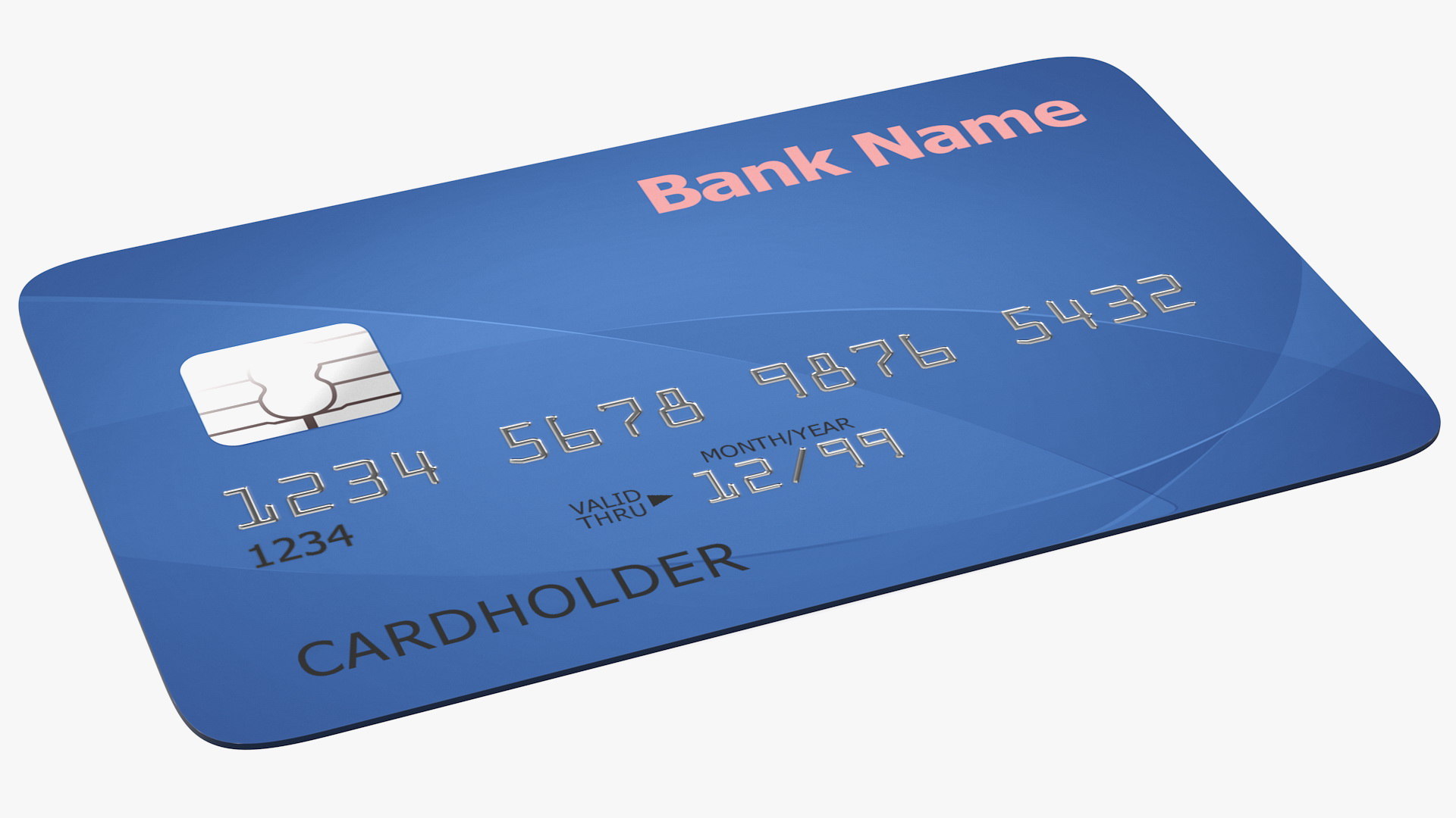 3D credit card - TurboSquid 1624464