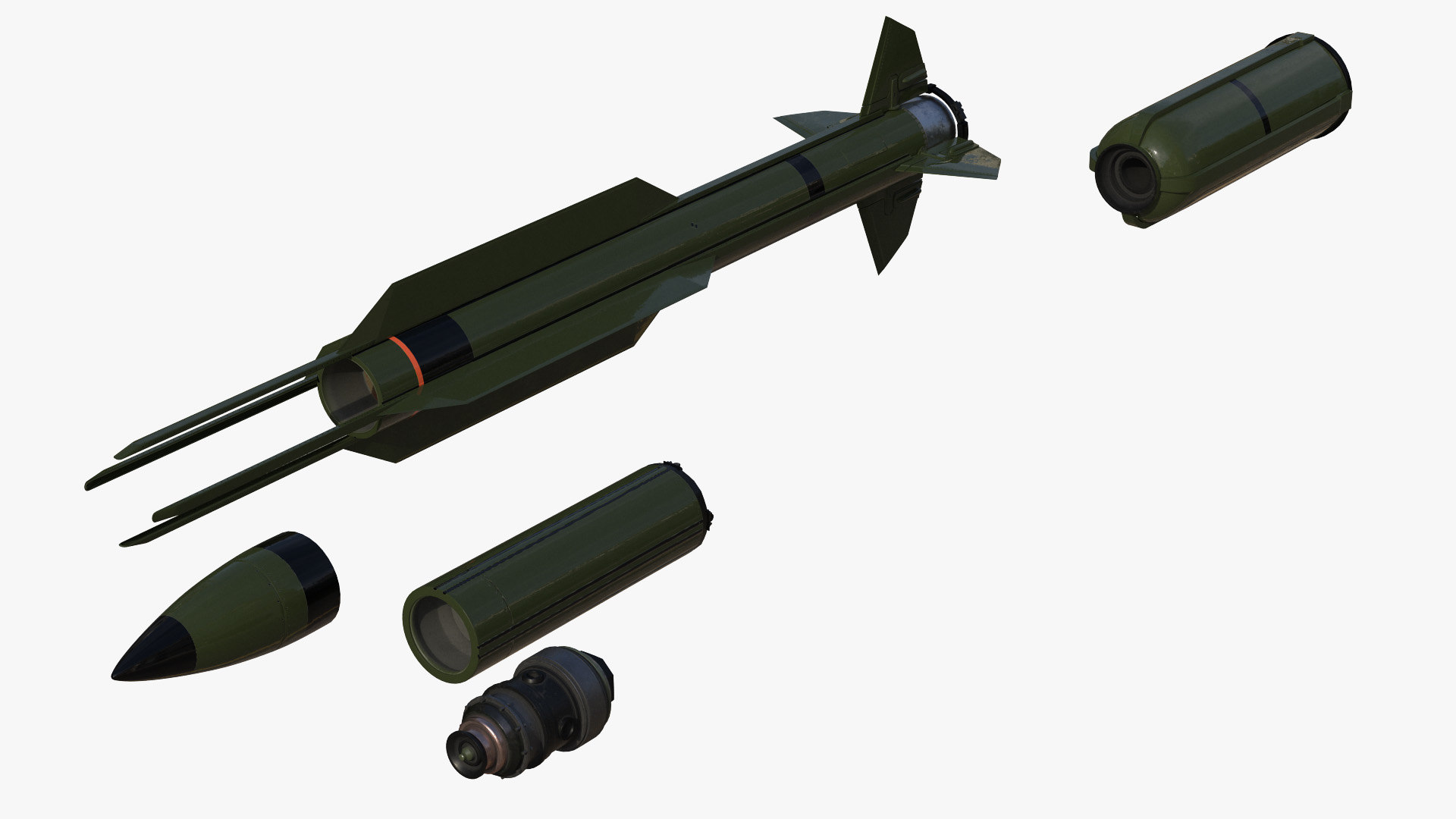 3D sam rocket components - TurboSquid 1624491