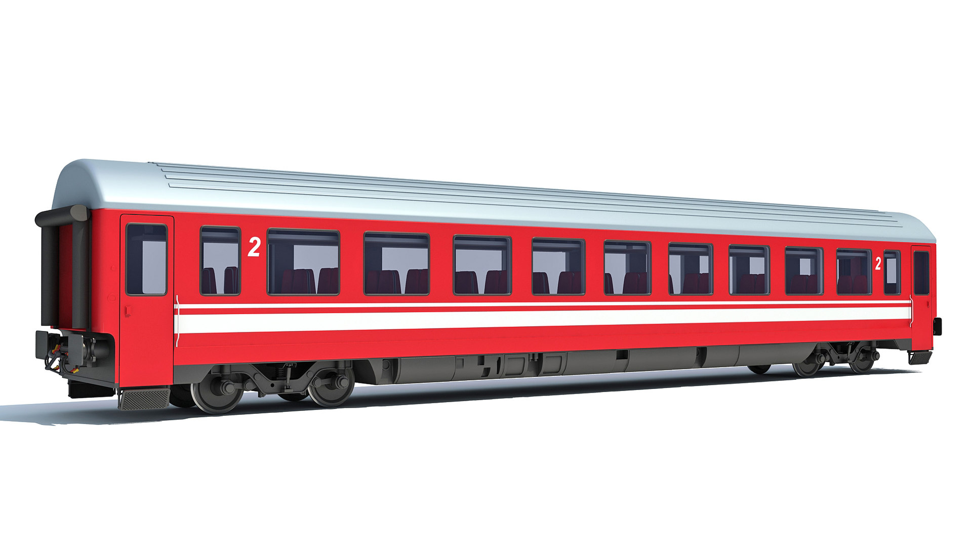 3D model train passenger car - TurboSquid 1624457