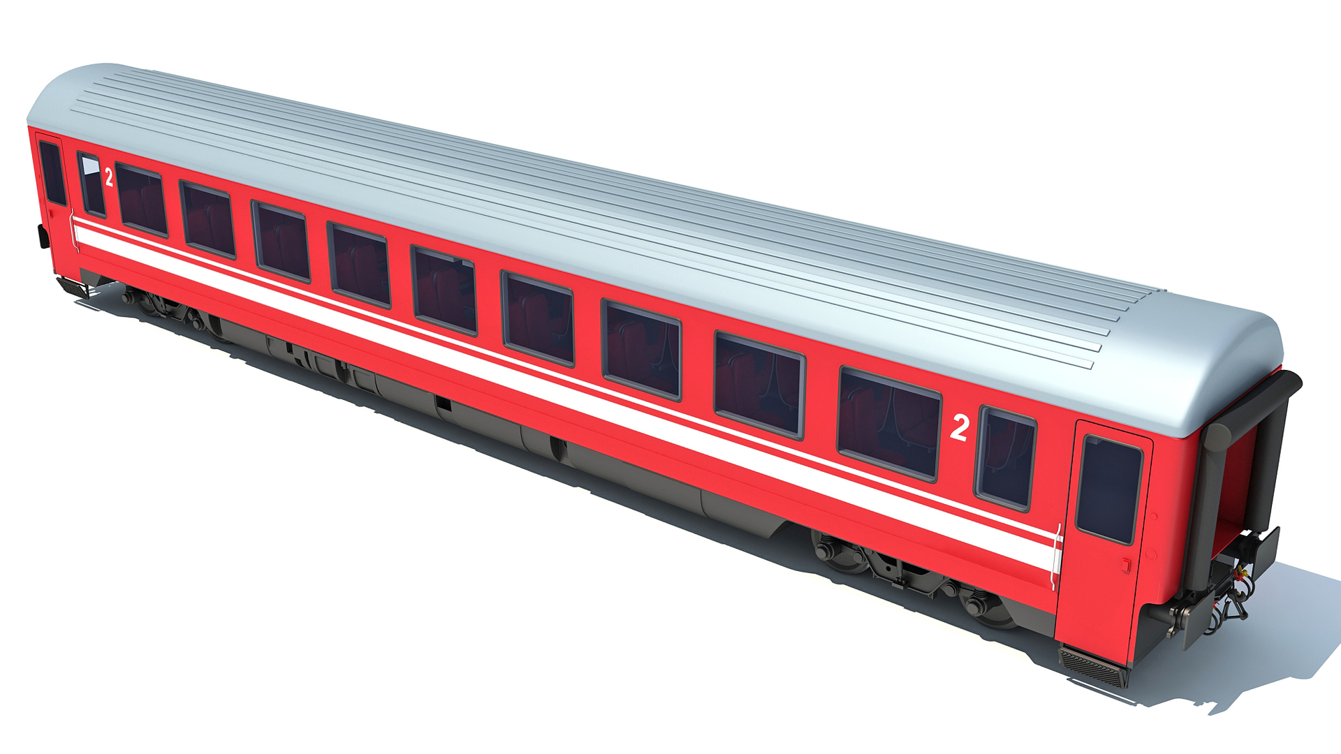 3D model train passenger car - TurboSquid 1624457