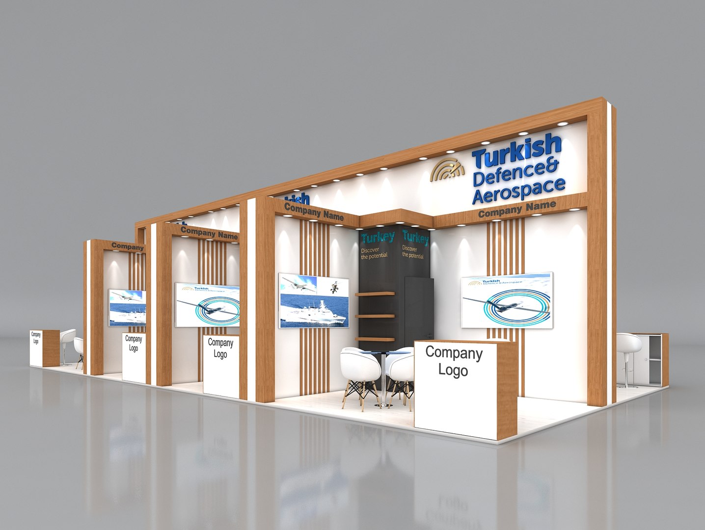 3D stall height 430 cm model - TurboSquid 1577623