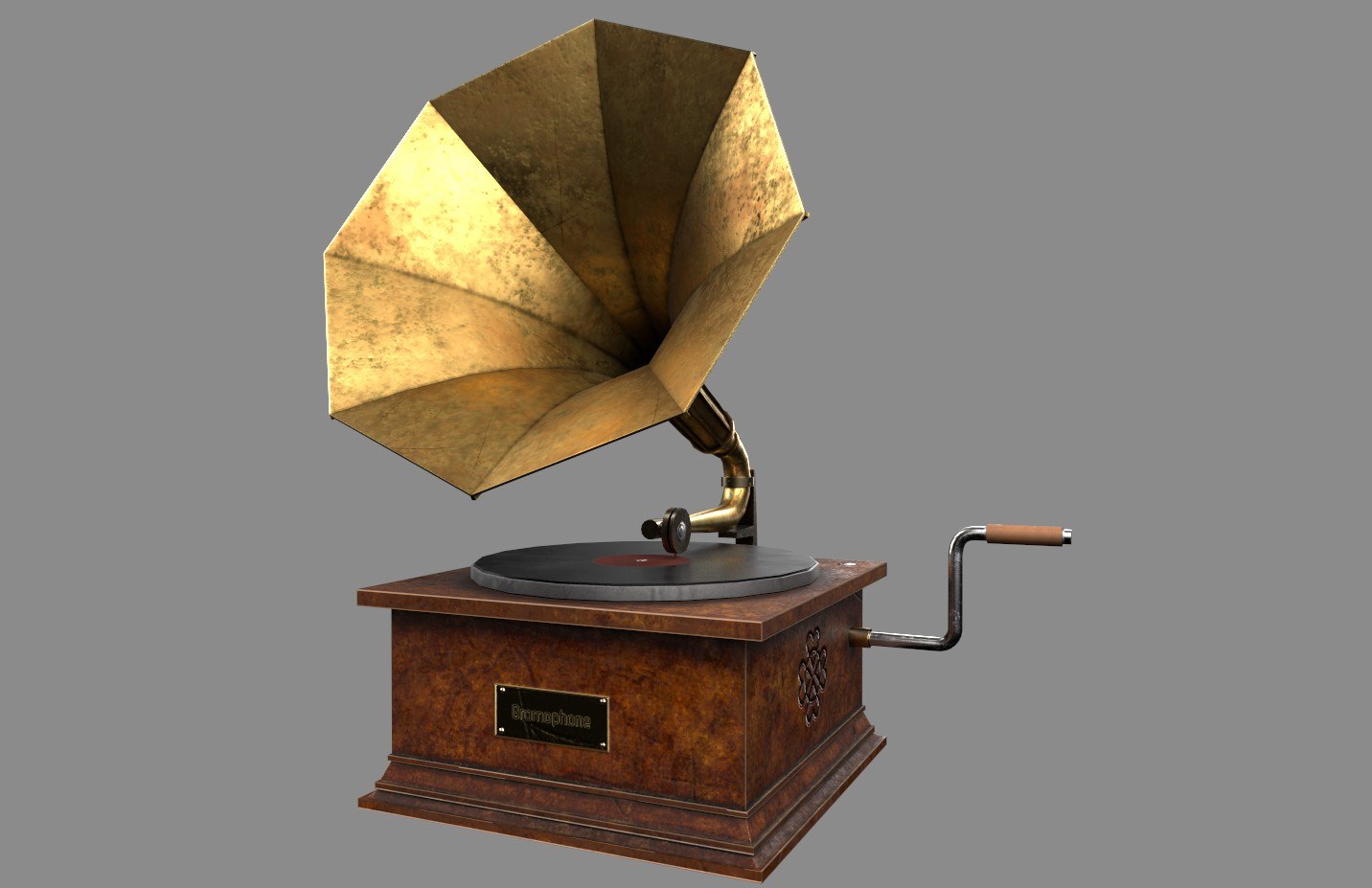 Gramophone music old 3D model - TurboSquid 1624667