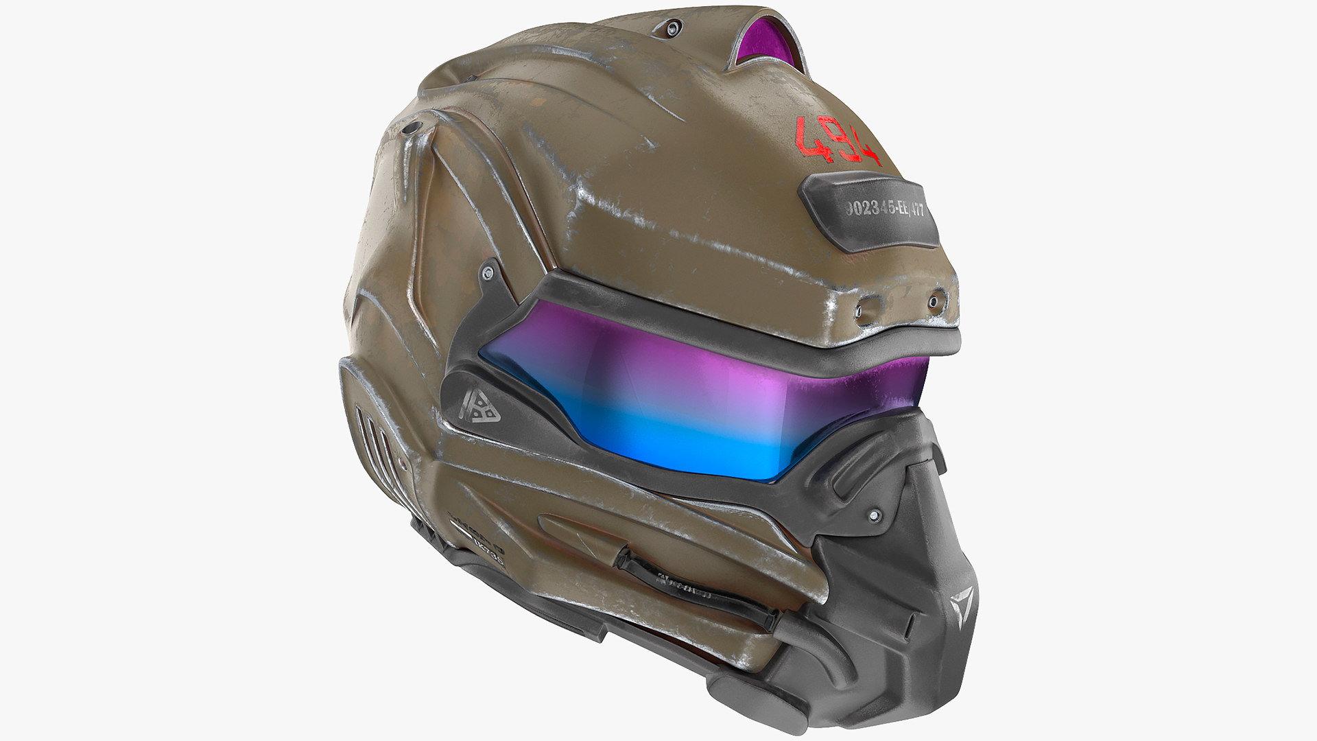 Capacete militar futurista de ficção científica Modelo 3D - TurboSquid ...