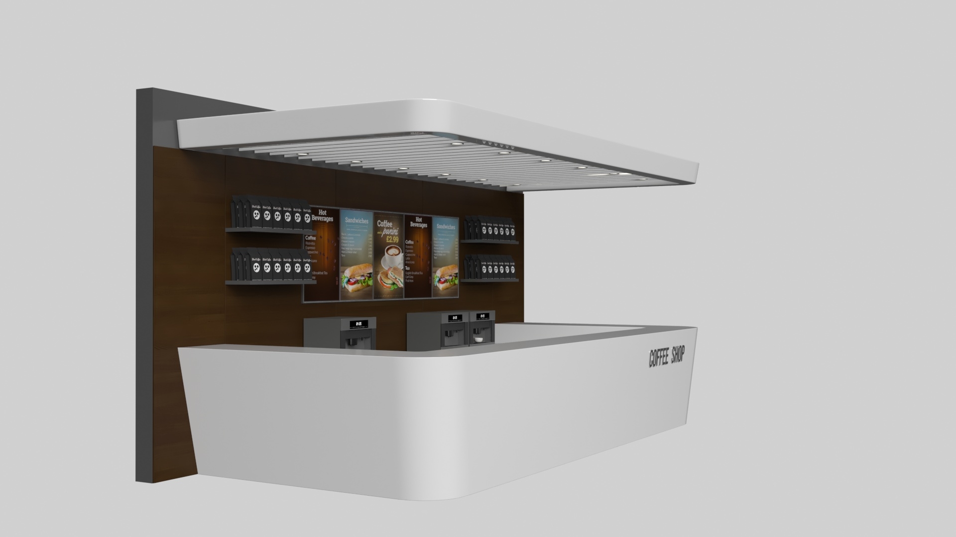 3D shop kiosk - TurboSquid 1625326
