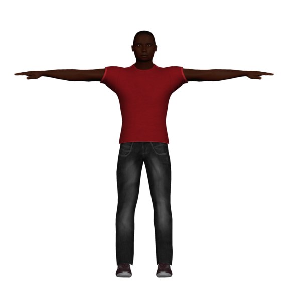 Black male character 3D model - TurboSquid 1625361