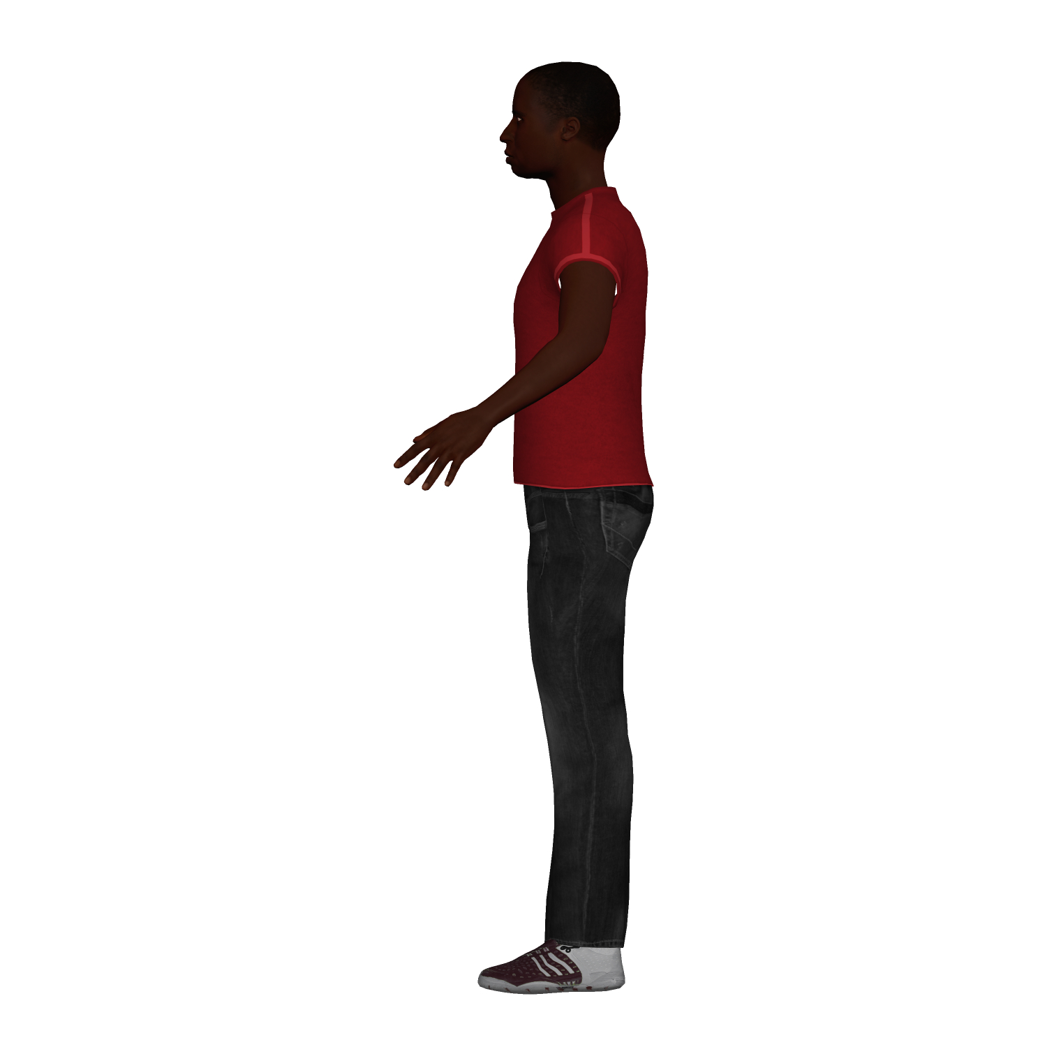 Black male character 3D model - TurboSquid 1625361