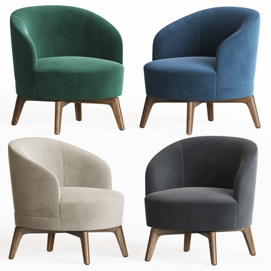 Fendi casa doyle armchair model - TurboSquid 1625478