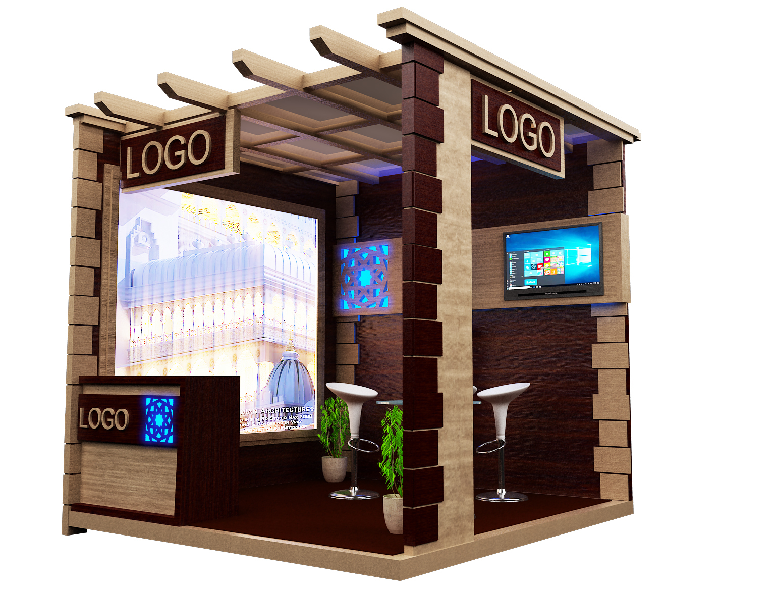 Stand Messestand a128a 3D-Modell - TurboSquid 1536775