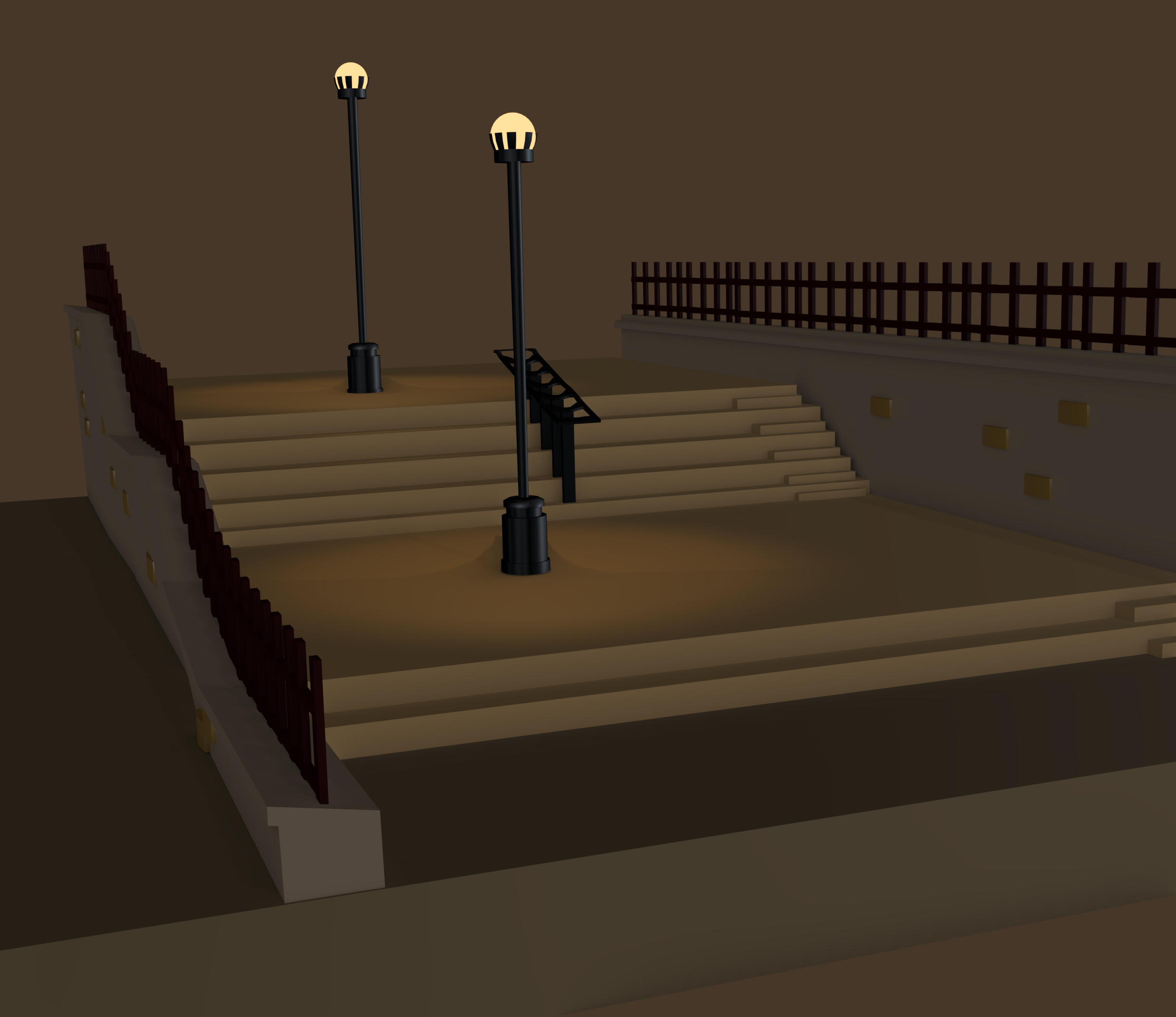 3D stairs blender model - TurboSquid 1625516