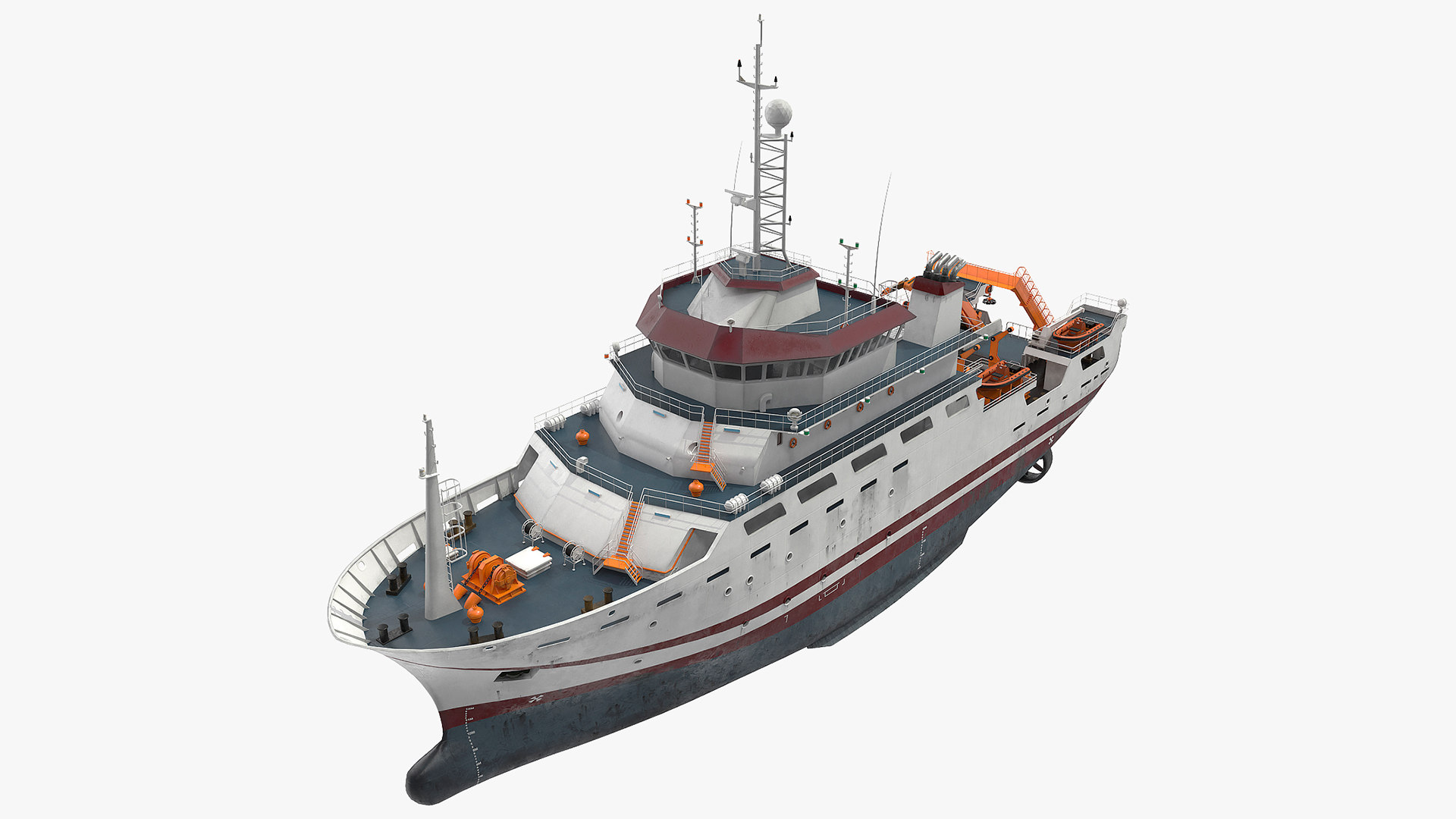 3D multipurpose research vessel sea ocean model - TurboSquid 1625854