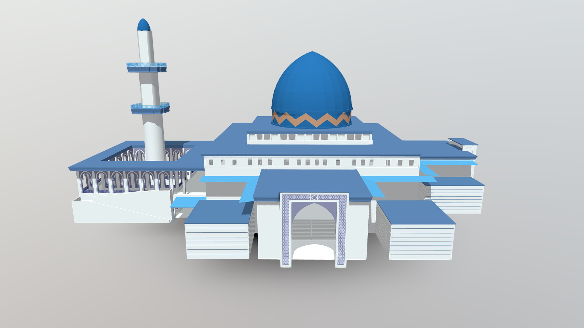 Mosque architecture building 3D - TurboSquid 1625696