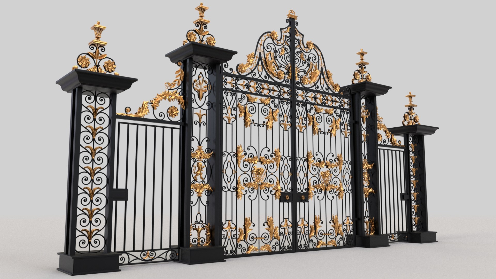 3D model gates x3 - TurboSquid 1626053