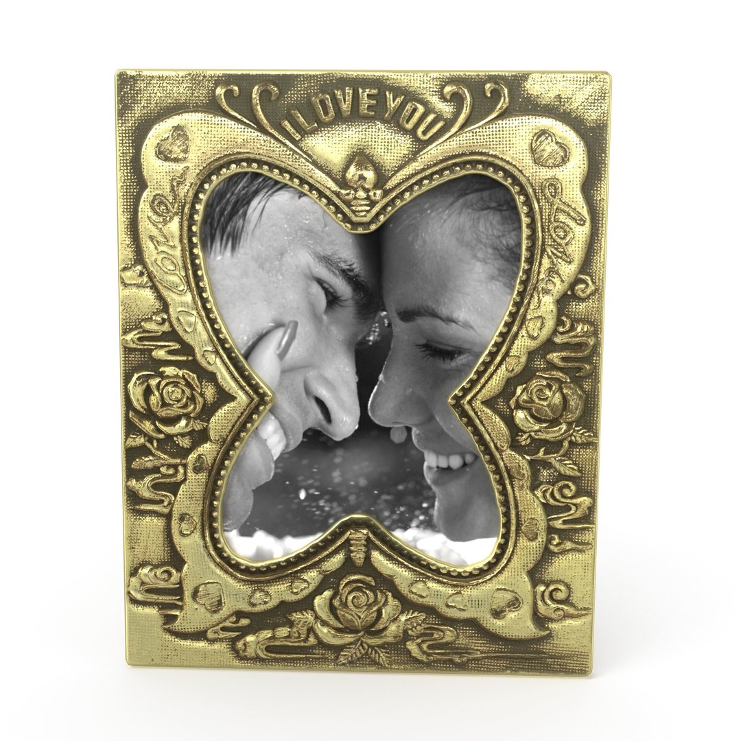3D antique photo frame - TurboSquid 1626200