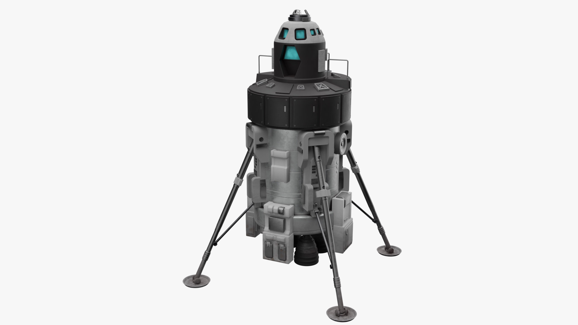 3D manned lunar lander - TurboSquid 1627025