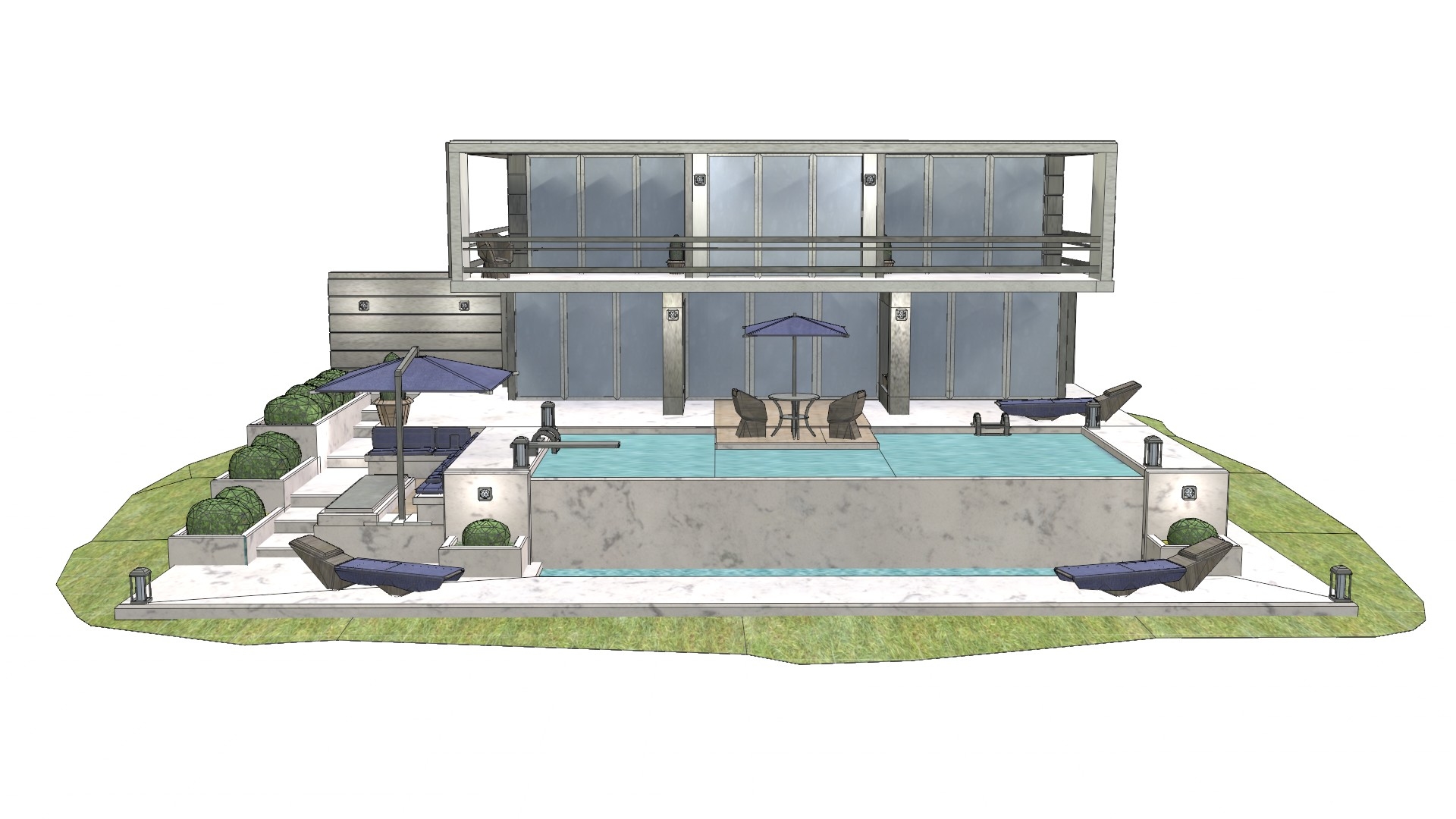 3D model luxury villa - - TurboSquid 1626284
