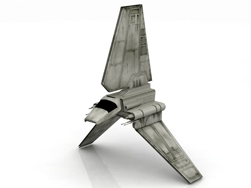 Imperial shuttle 3D model - TurboSquid 1626419