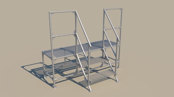 3d model of rolling industrial platform