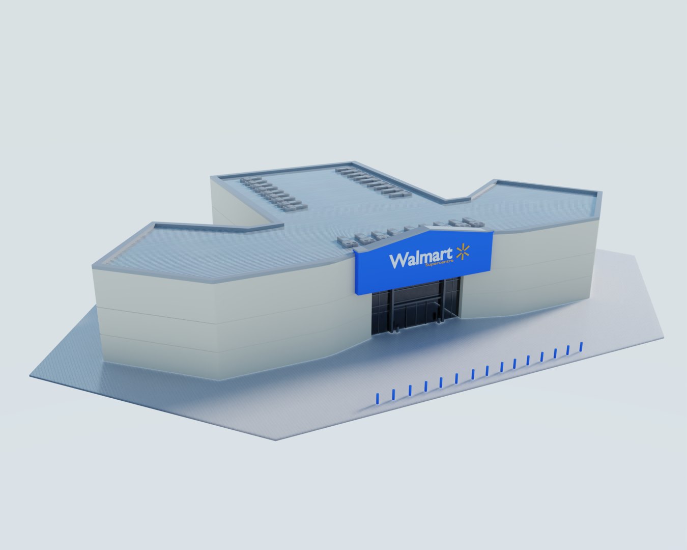 3D walmart shopping center - TurboSquid 1626602