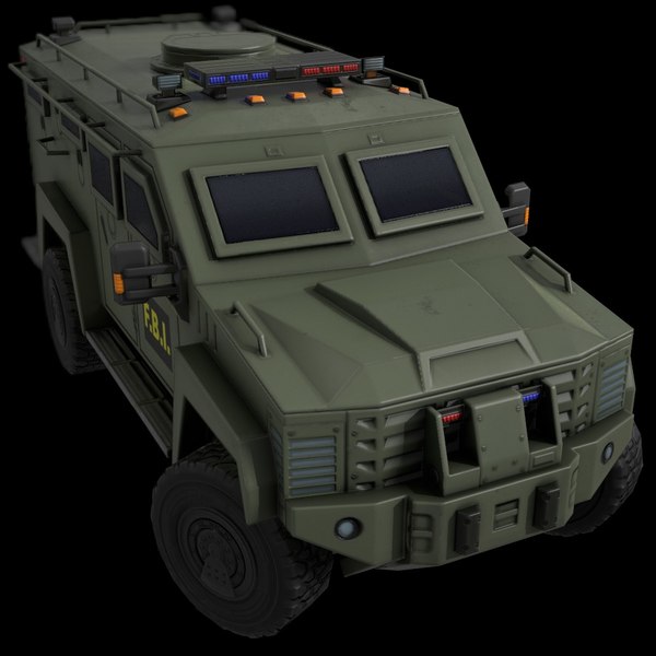 maya futuristic fbi police van