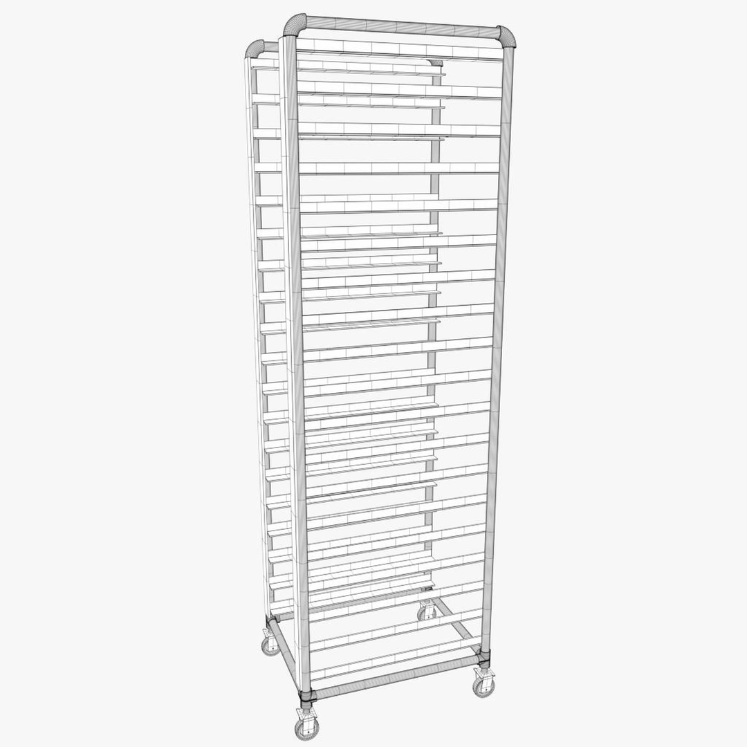 3D canteen tray trolley - TurboSquid 1626685
