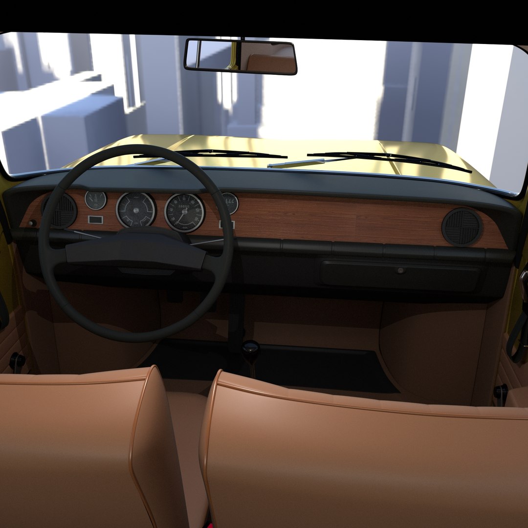 Generic 60s vehicle interior 3D - TurboSquid 1626874