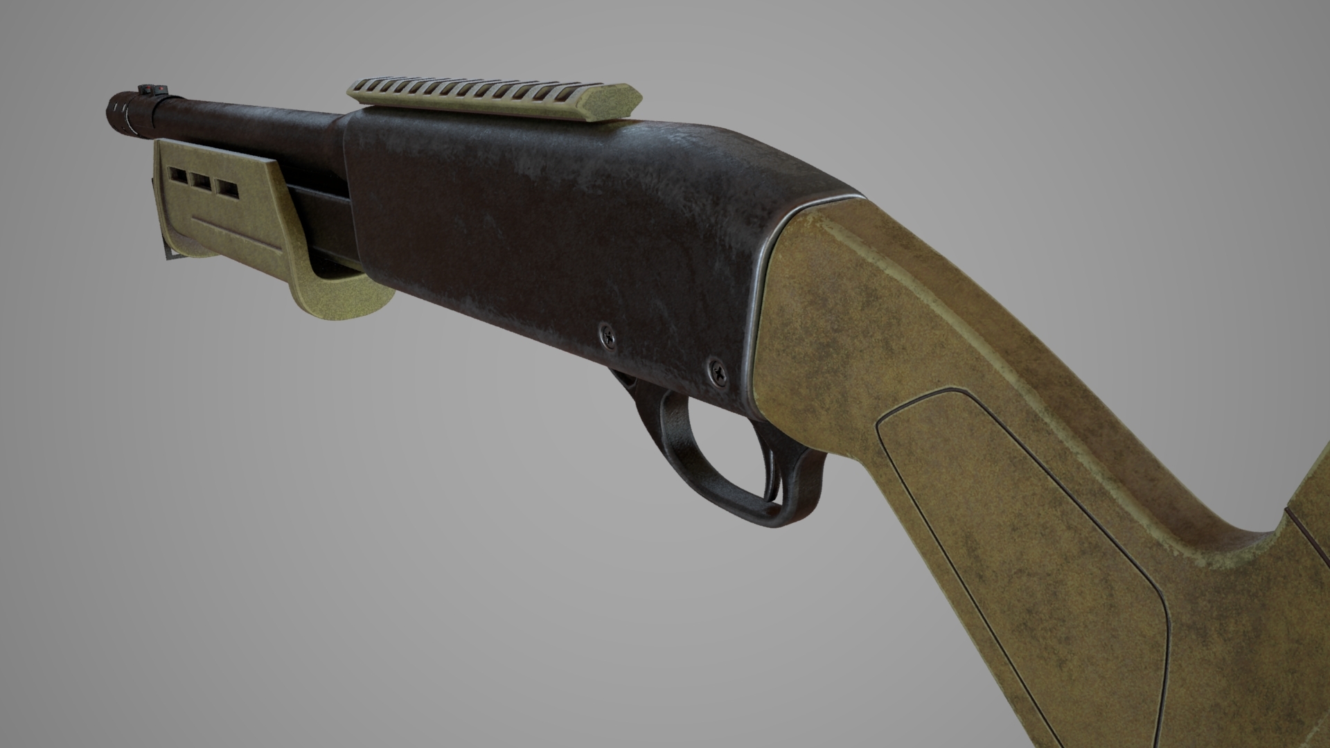 3D shotgun gun model - TurboSquid 1627036