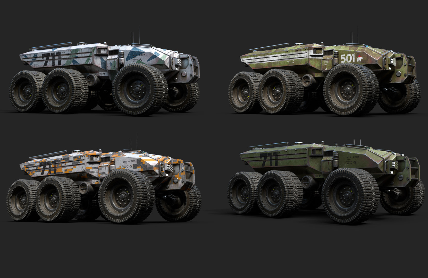 Technical vehicle transporter unreal 3D model - TurboSquid 1627108