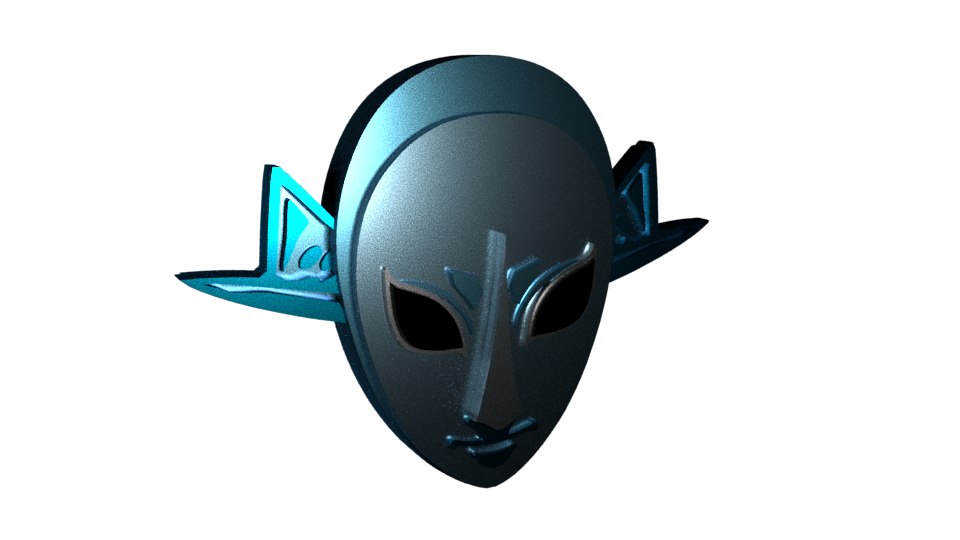 Zora mask zelda 3D model - TurboSquid 1627066