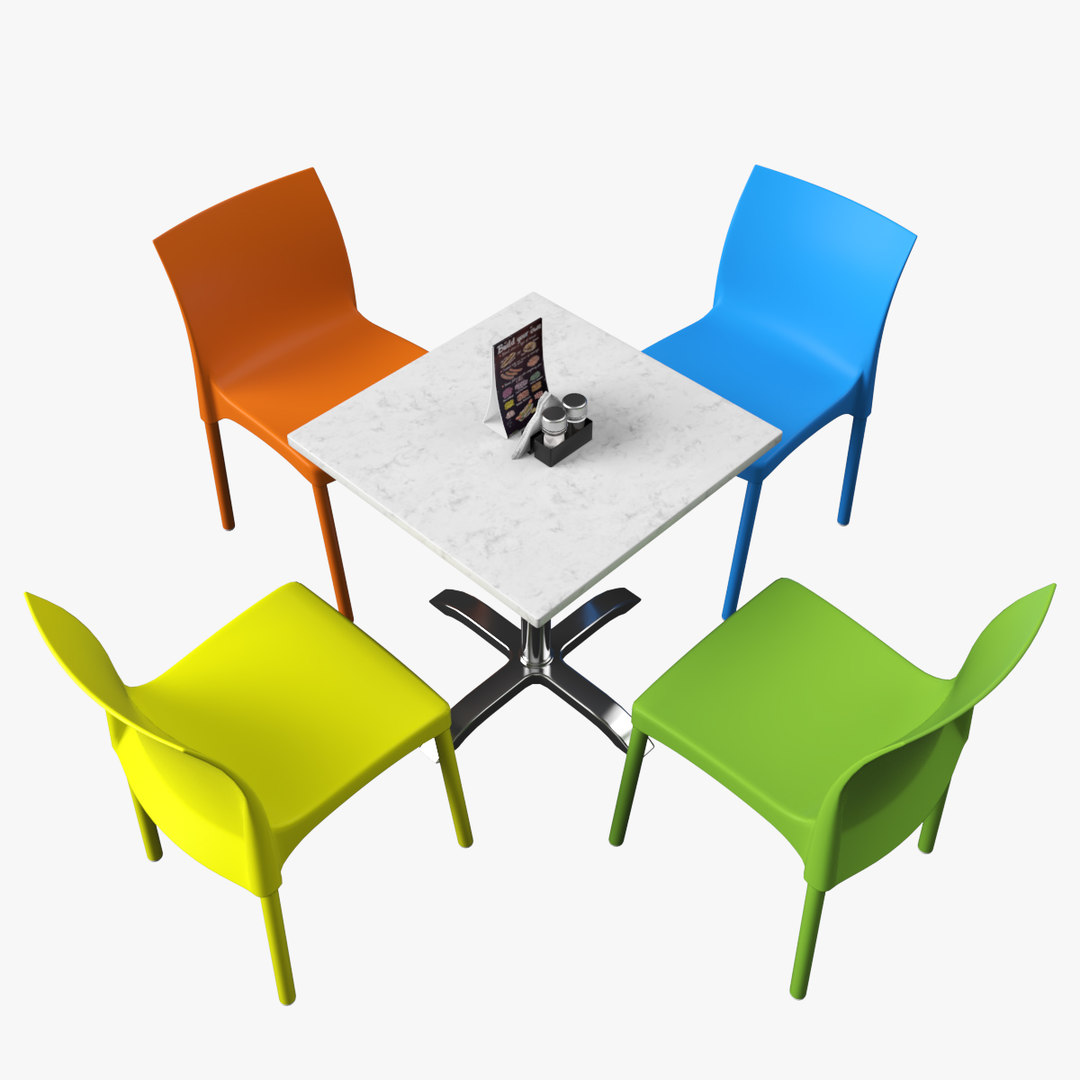 Table set 3D model - TurboSquid 1627133