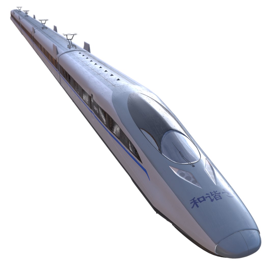 3D model chinese modern speed bullet train - TurboSquid 1627291