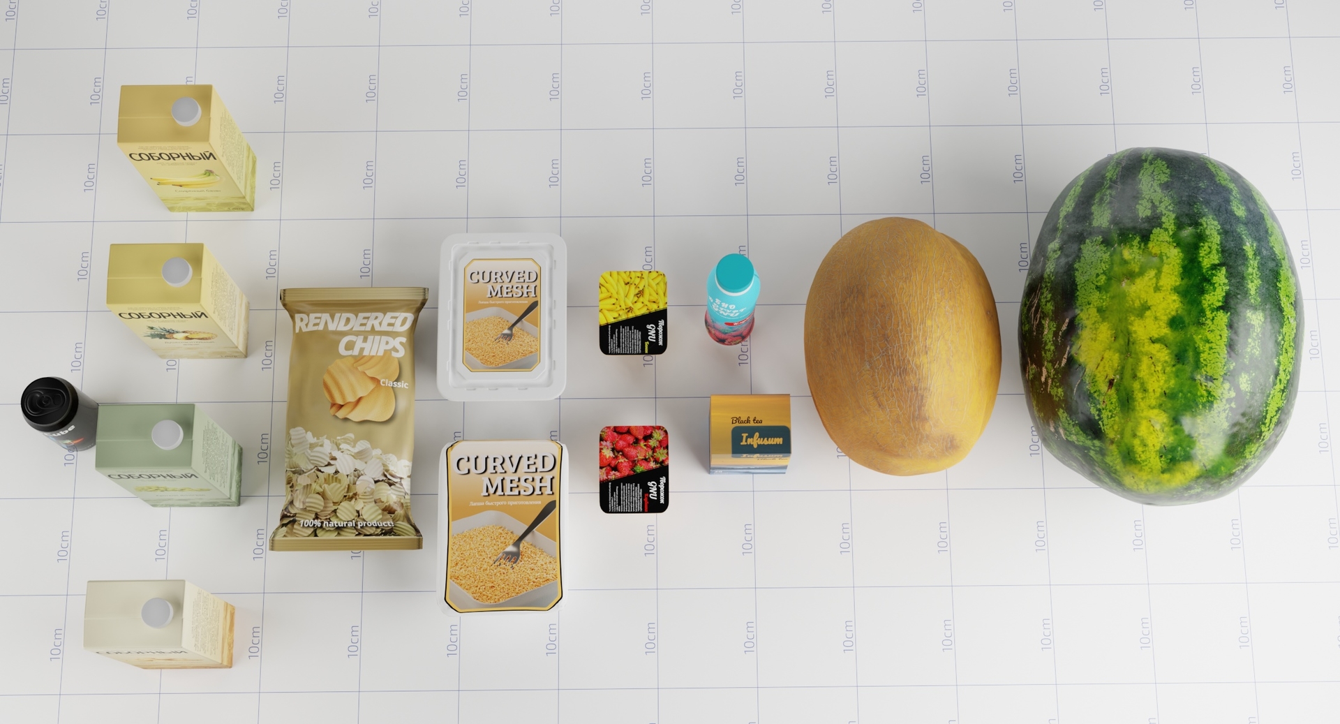 Food products 3D model - TurboSquid 1614198