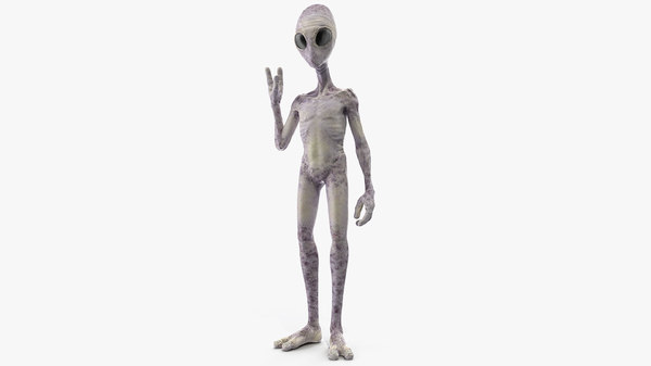 modelo 3d Pose de saludo alienígena humanoide - TurboSquid 1627777