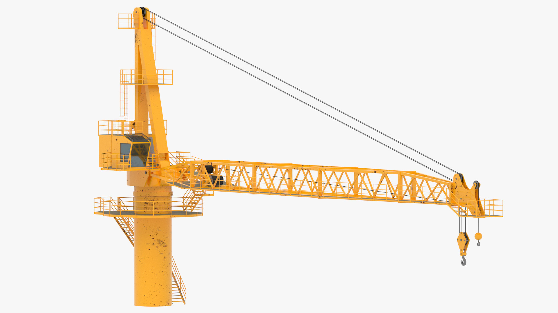 Offshore crane 3D model - TurboSquid 1627582