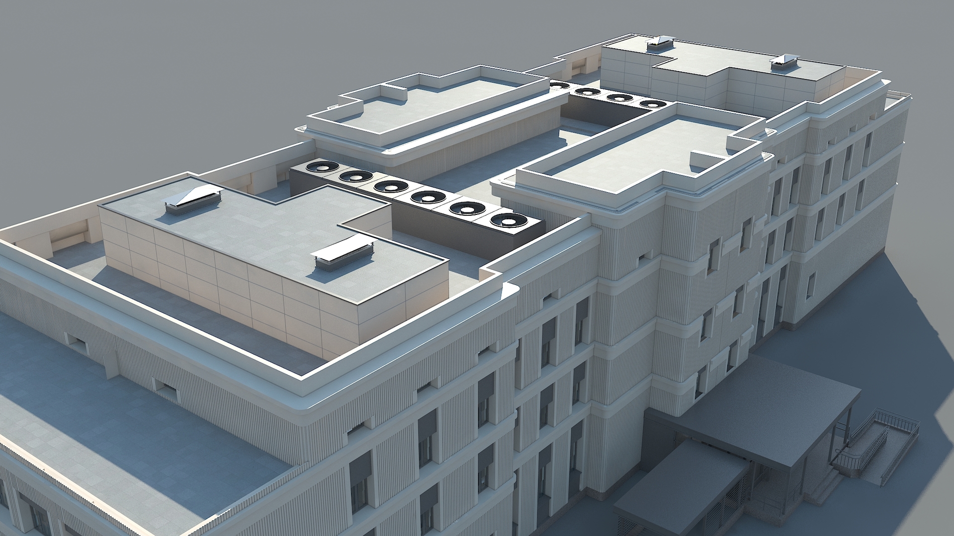 Hospital building 3D model - TurboSquid 1627855