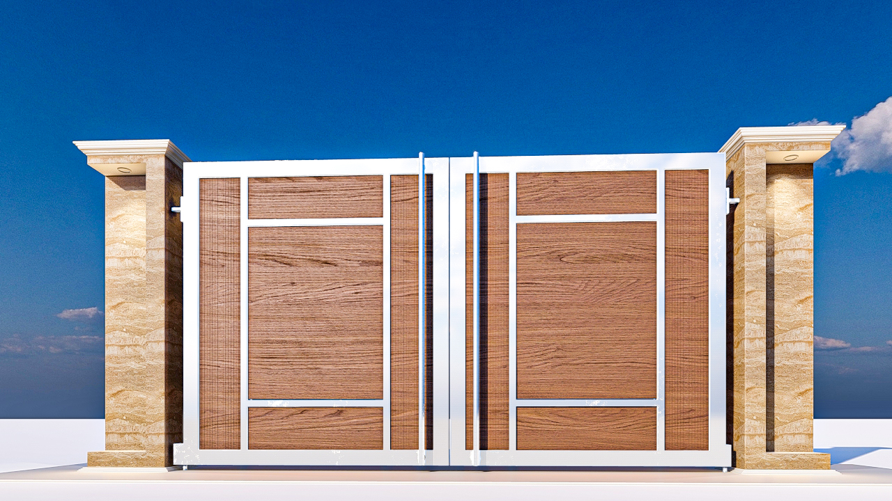 Modern gate designed 3D - TurboSquid 1627824