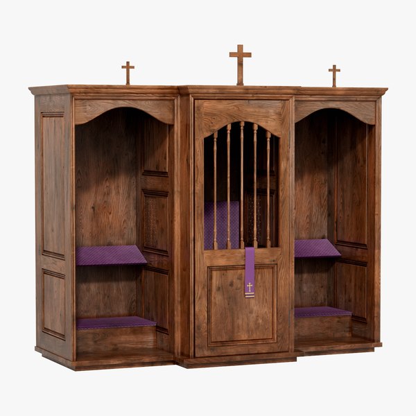 Confession confessional 3D model - TurboSquid 1627970