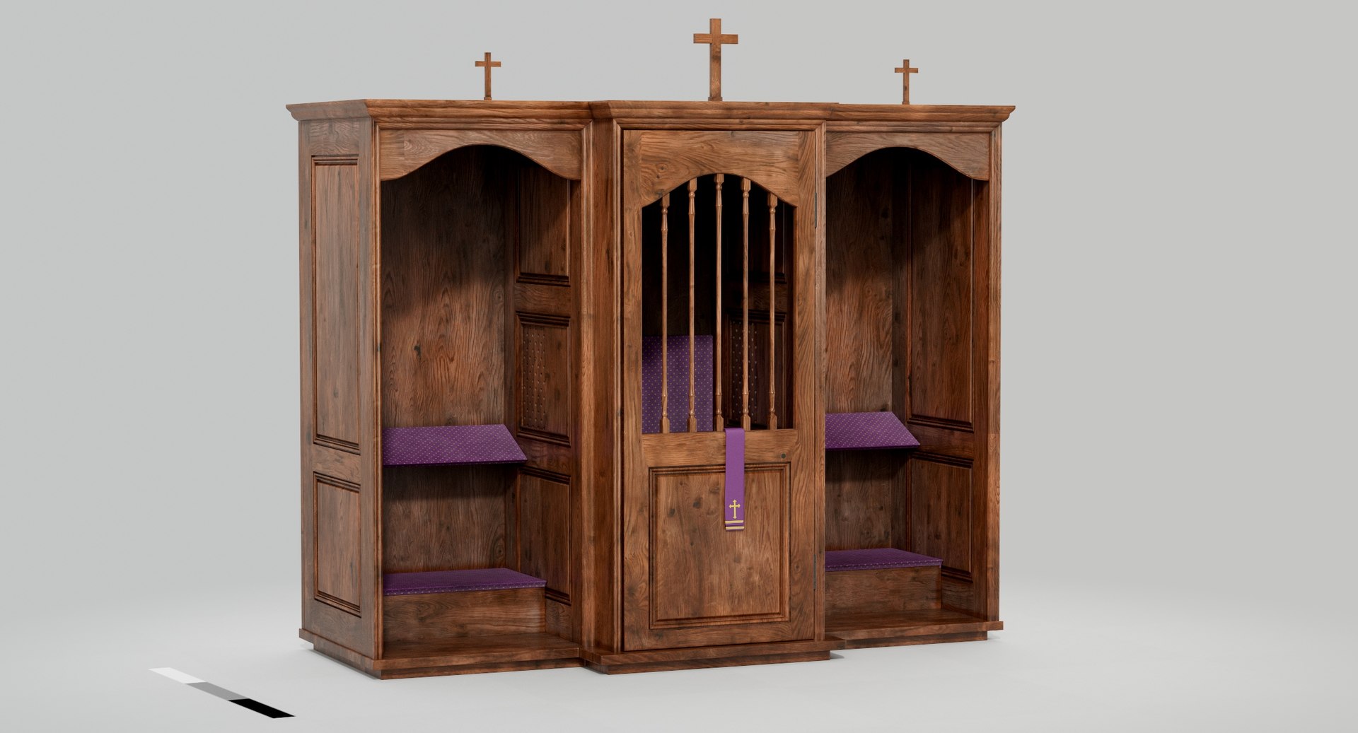 Confession confessional 3D model - TurboSquid 1627970