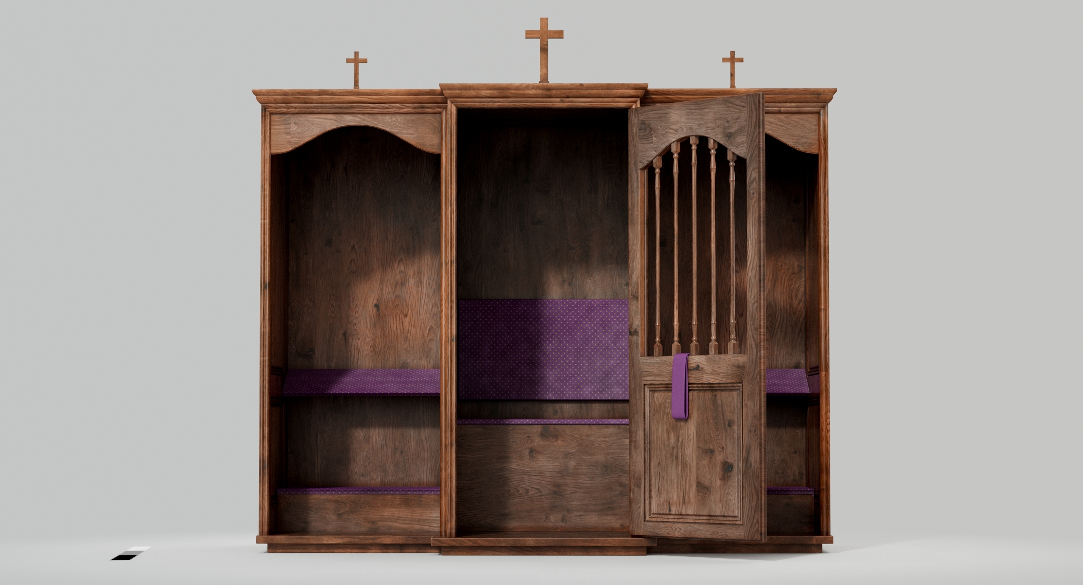 Confession confessional 3D model - TurboSquid 1627970