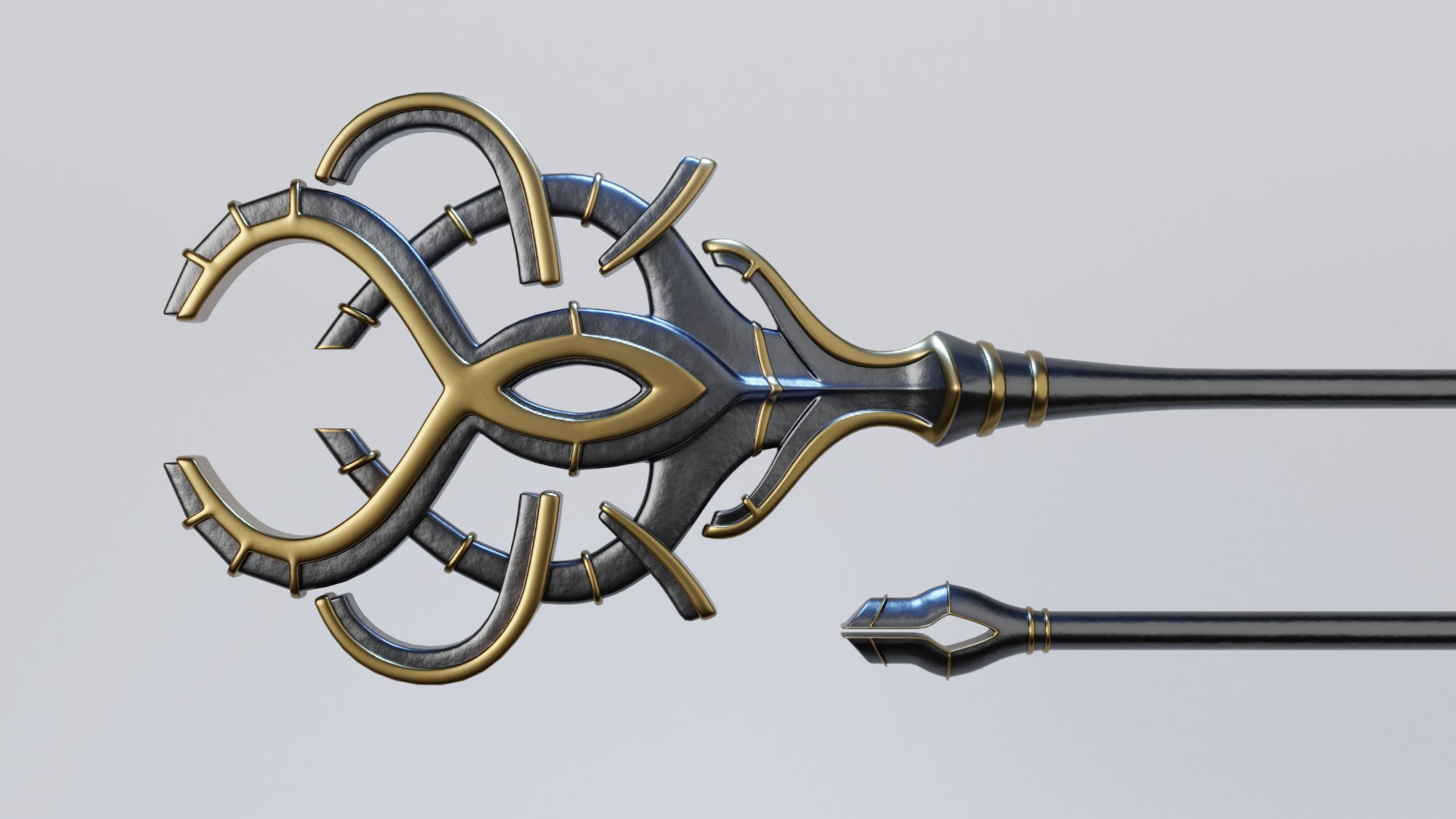 Magic staff scepter model - TurboSquid 1628055