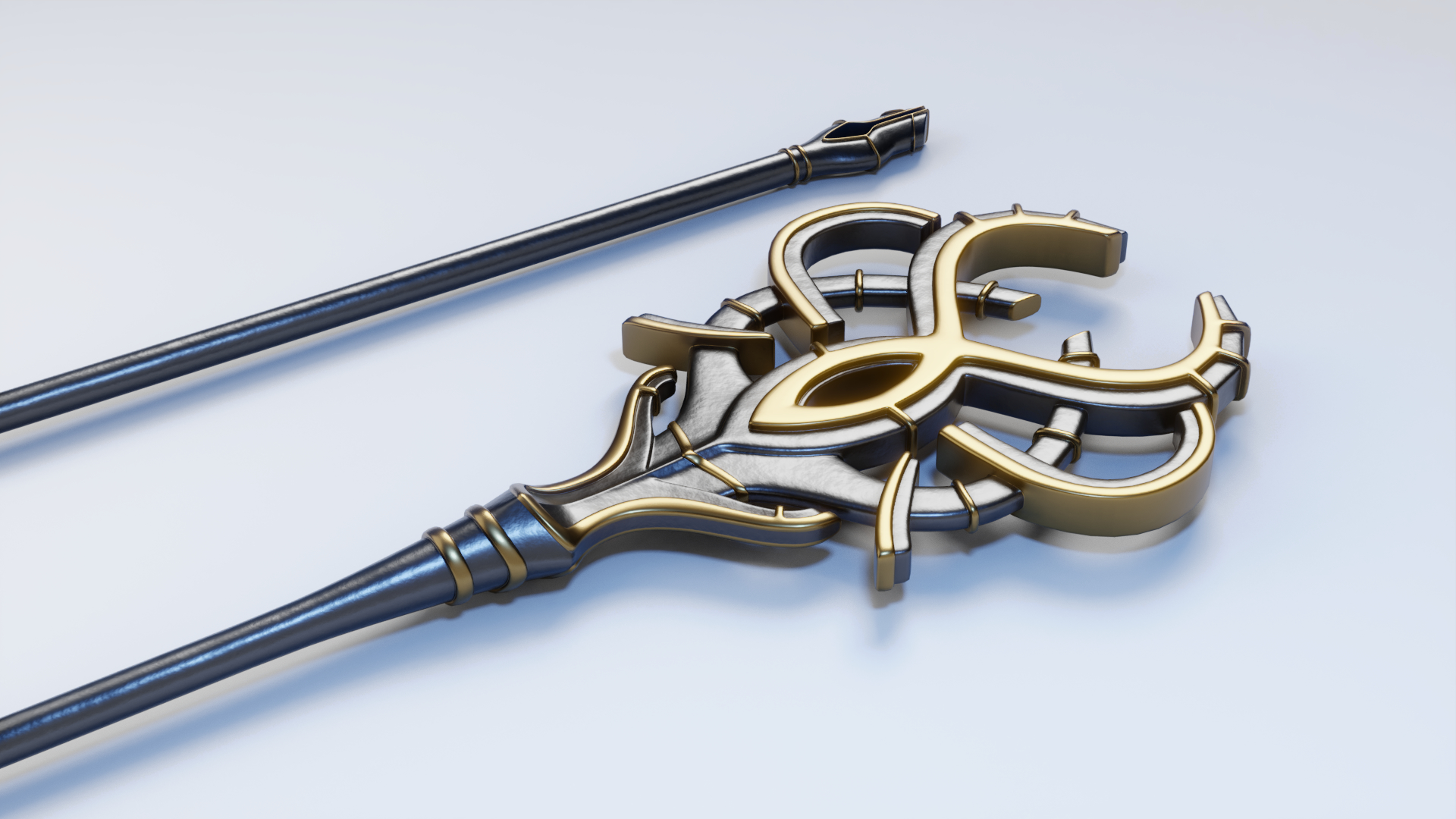 Magic staff scepter model - TurboSquid 1628055