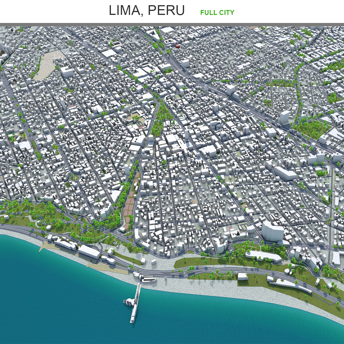 modelo 3d Lima City in Peru - TurboSquid 1628269