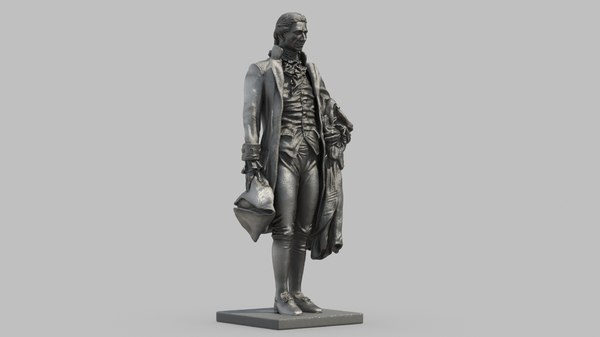Hamilton statue 3D model - TurboSquid 1628366