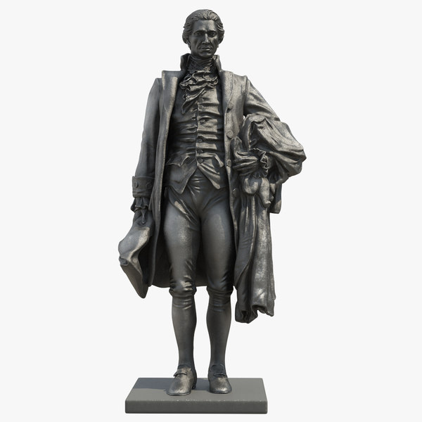 Hamilton statue 3D model - TurboSquid 1628366