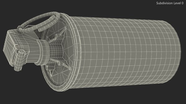 ABC M7A2 防暴 CS 手榴弹3D模型 - TurboSquid 1628611