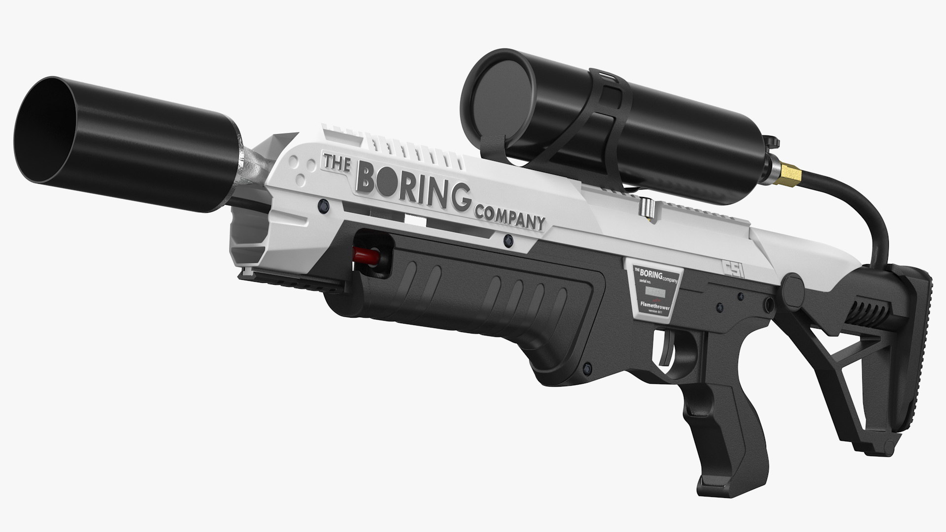 Boring company flamethrower 3D - TurboSquid 1629214